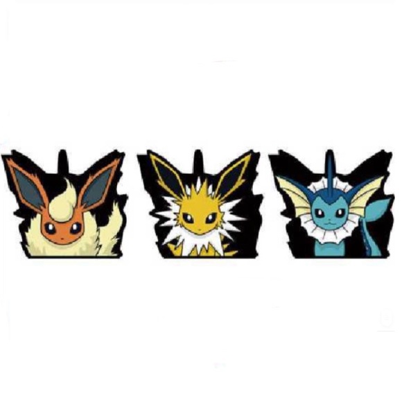 Art | Pokemon Flareon Jolteon And Vaporeon Decal | Poshmark